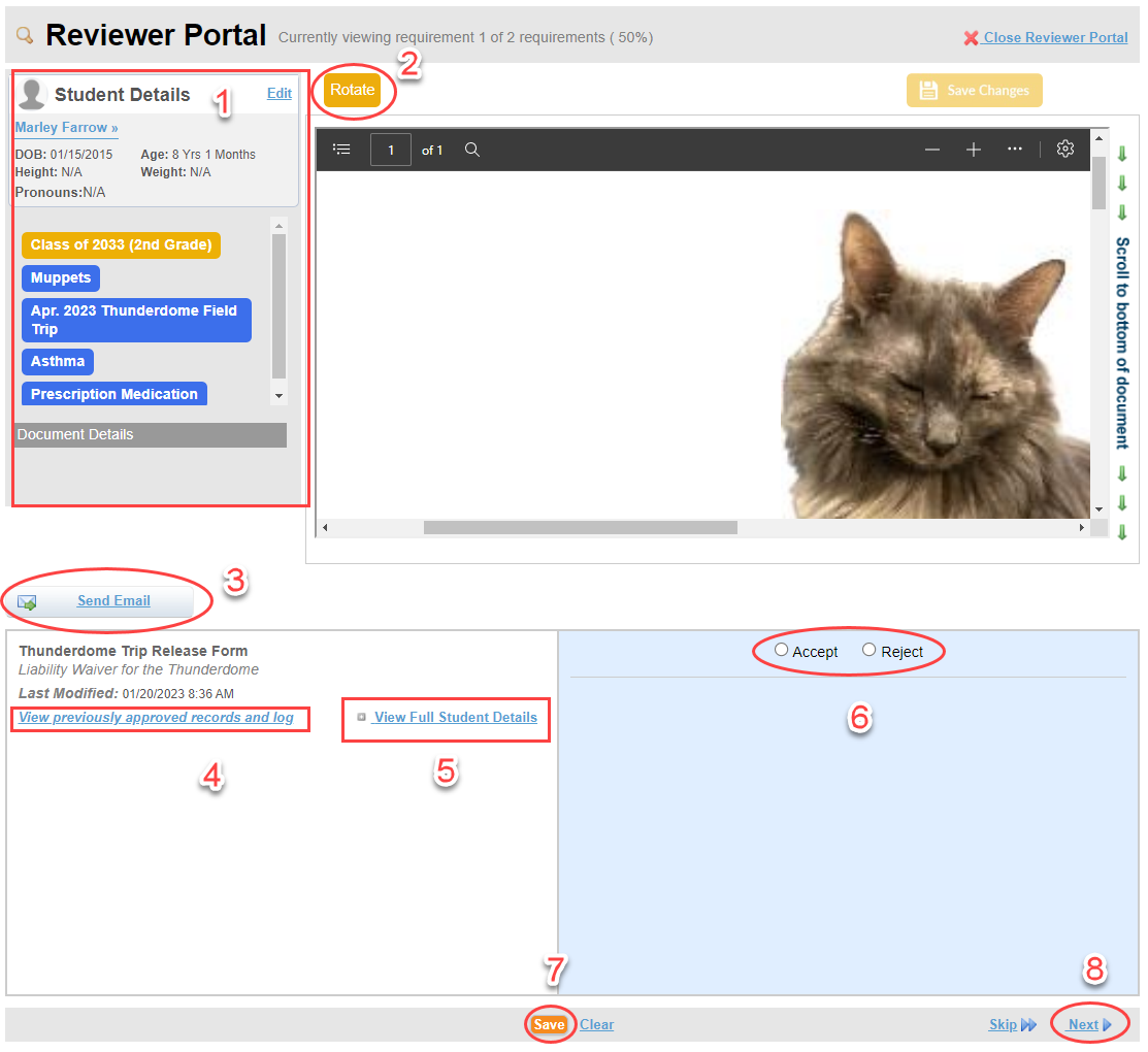 Using the Review Portal